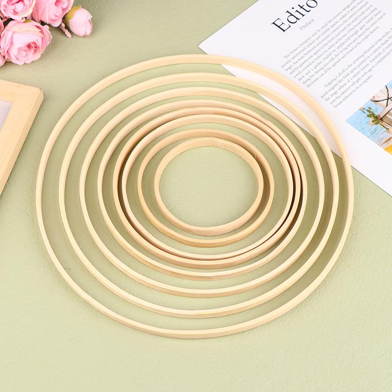 Gelung Sulaman Cincin DIY Bingkai Bulatan Buluh, Bahan Kayu Buluh ...