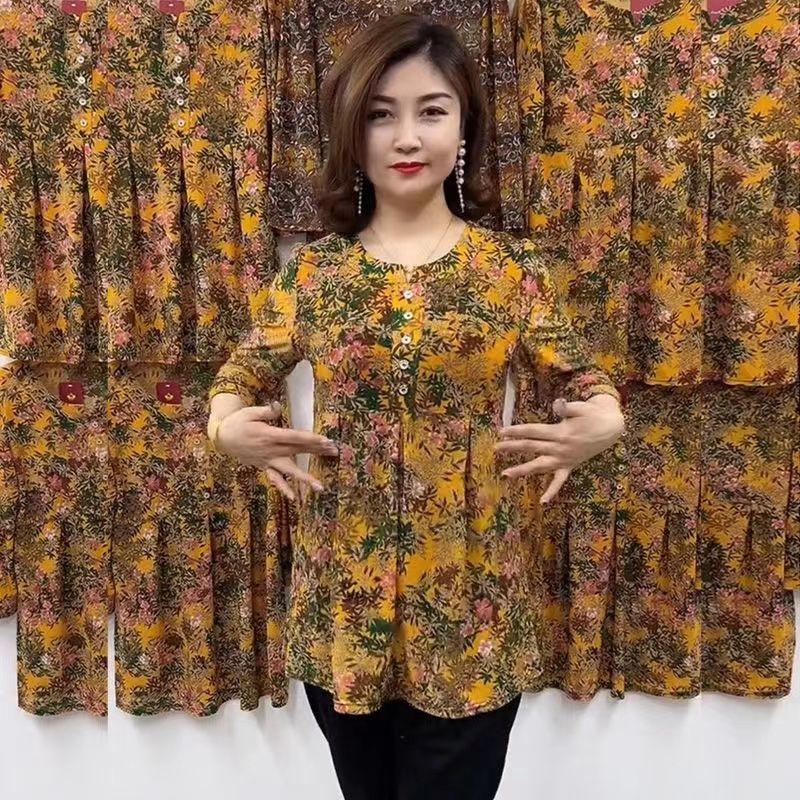 Baju Bunga Sutera Ais, Untuk Wanita, Pakaian Musim Bunga dan - TikTok ...