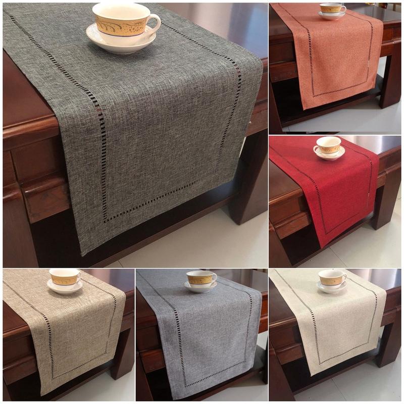 Table Runner Flat Corner Table Flag Solid Color Long Tea Table - TikTok ...