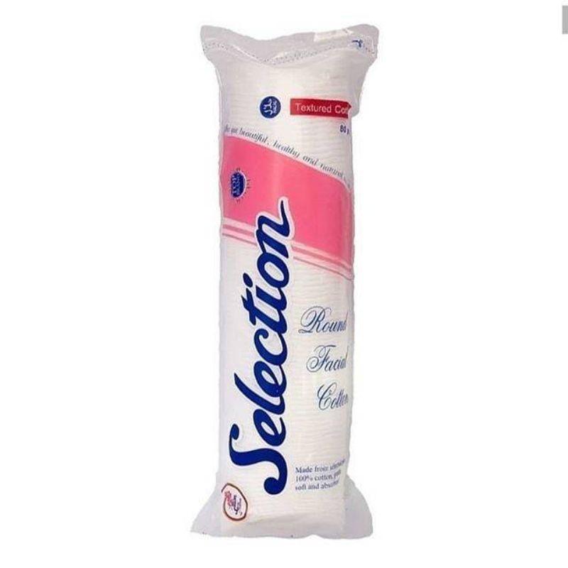 SELECTION Round Facial Cotton isi 80pcs | Kapas Bulat Kecantikan - Shop | Tokopedia