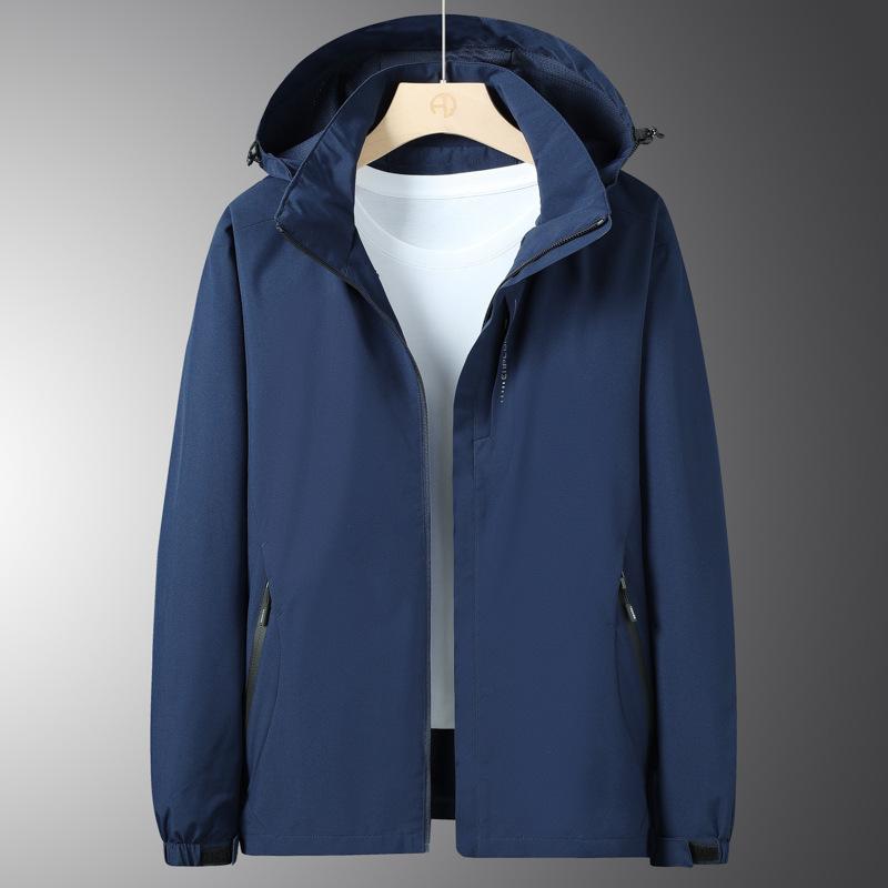 Outdoor single-layer jacket men and women wind-proof water-splashing ...