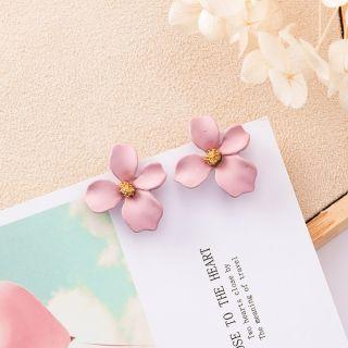 Anting Anting Bunga Flower Earring Bohemia Big Petal Flower Studs ...