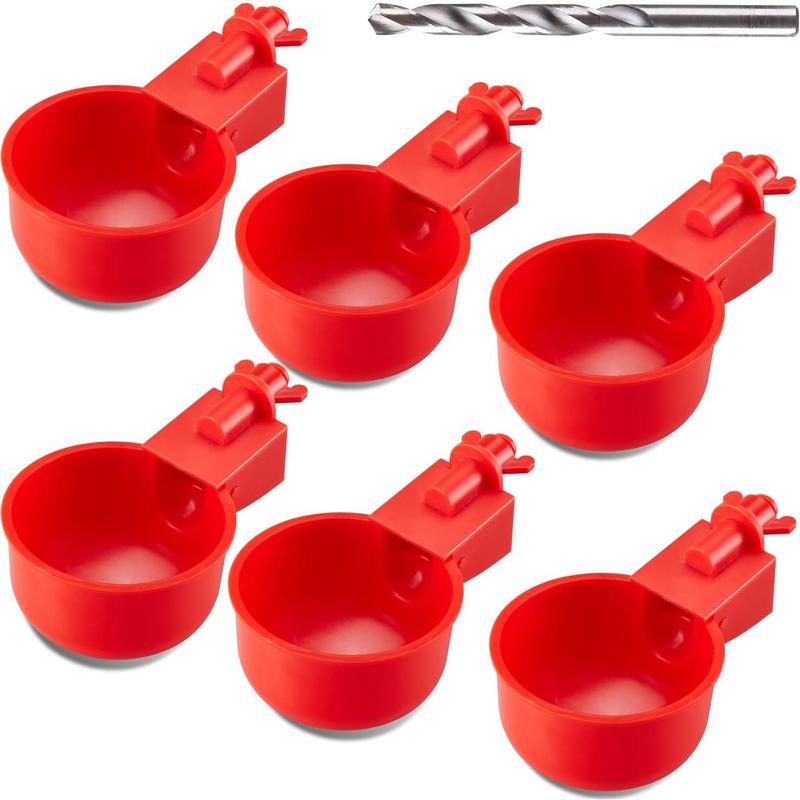 Chicken Water Cups, Automatic Waterer Kit for Poultry, 3/8 Inch ...