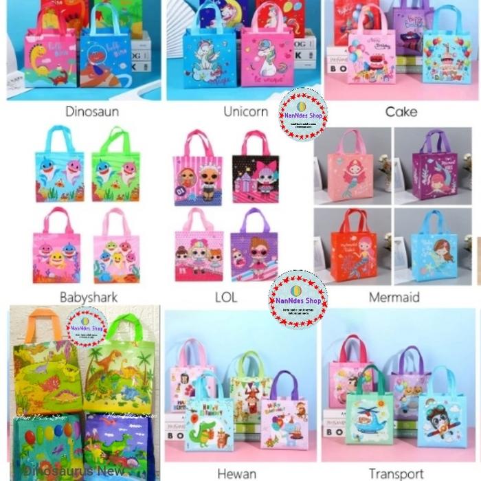 Jual 6 pcs Tas Ulang Tahun Mermaid ikan Duyung laut Dinosaurus Baby ...