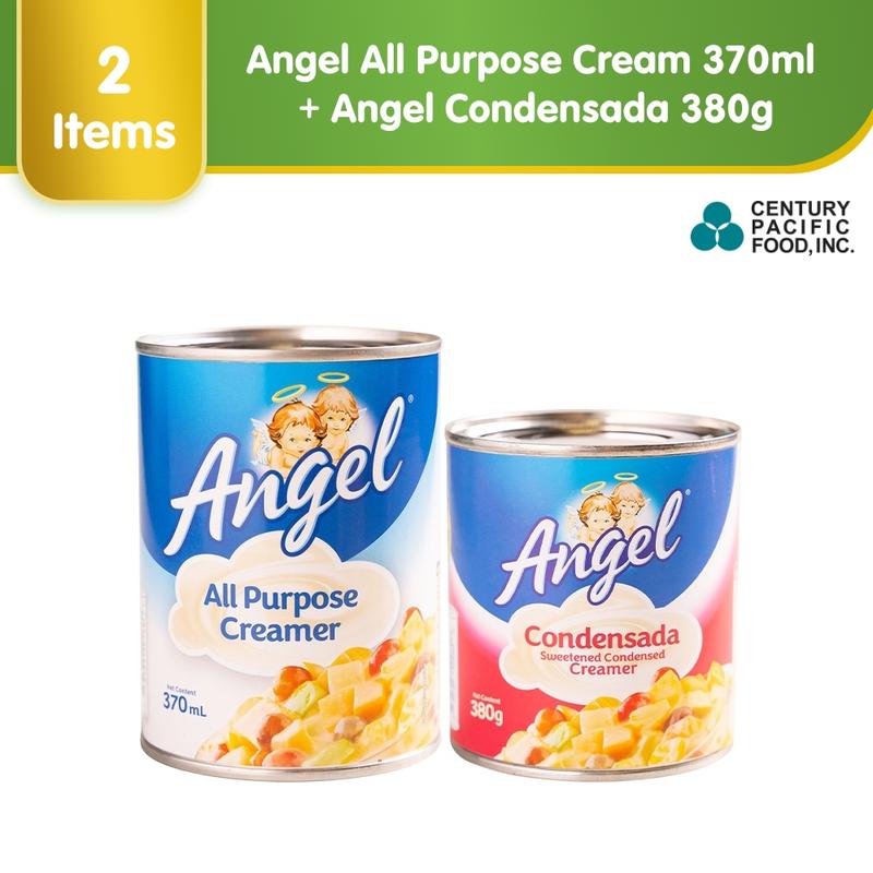 Angel All Purpose Creamer 370ml + Angel Condensada 380g - TikTok Shop ...