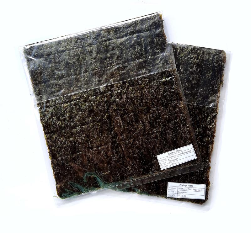 Nori Sheets Seaweed Wrapper for Kimbap Sushi Roasted and Unseasoned ...
