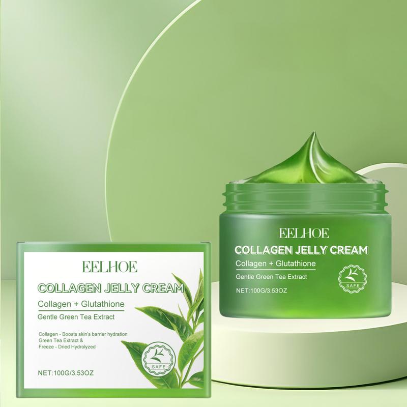 Green Tea Collagen Jelly Cream, 1 Count/2 Counts Gentle Moisturizing ...