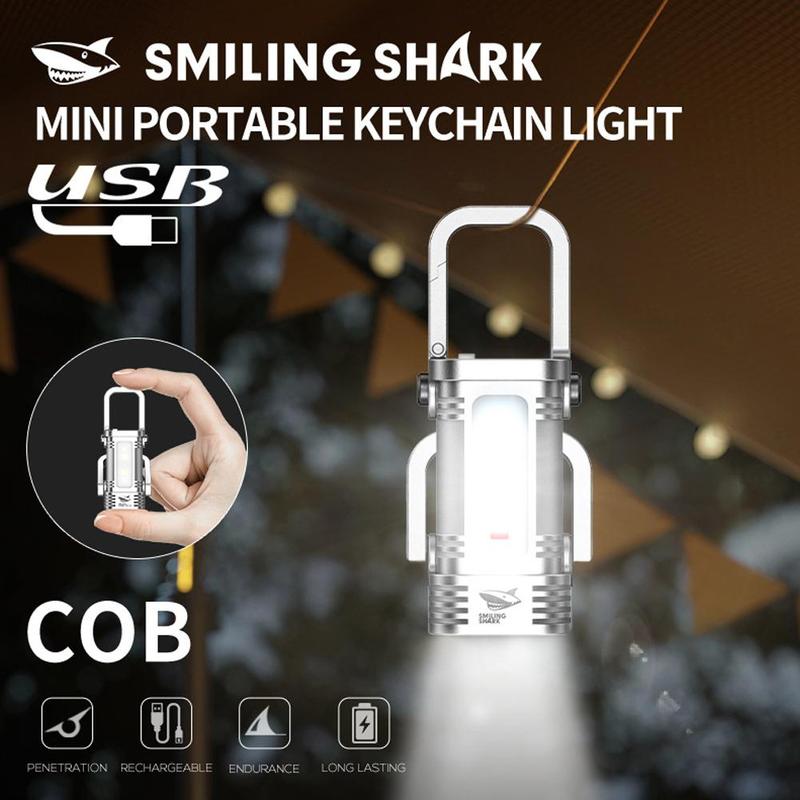 Mini Keychain Flashlight LED USB Rechargeable Torch Keychain Lamp ...
