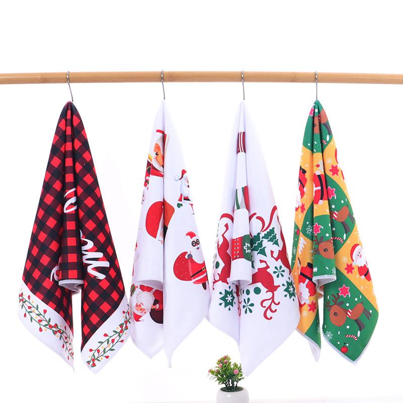 Tuala Krismas, Ketumpatan Tinggi, Microfiber Tebal, 35 * 75cm, - TikTok ...