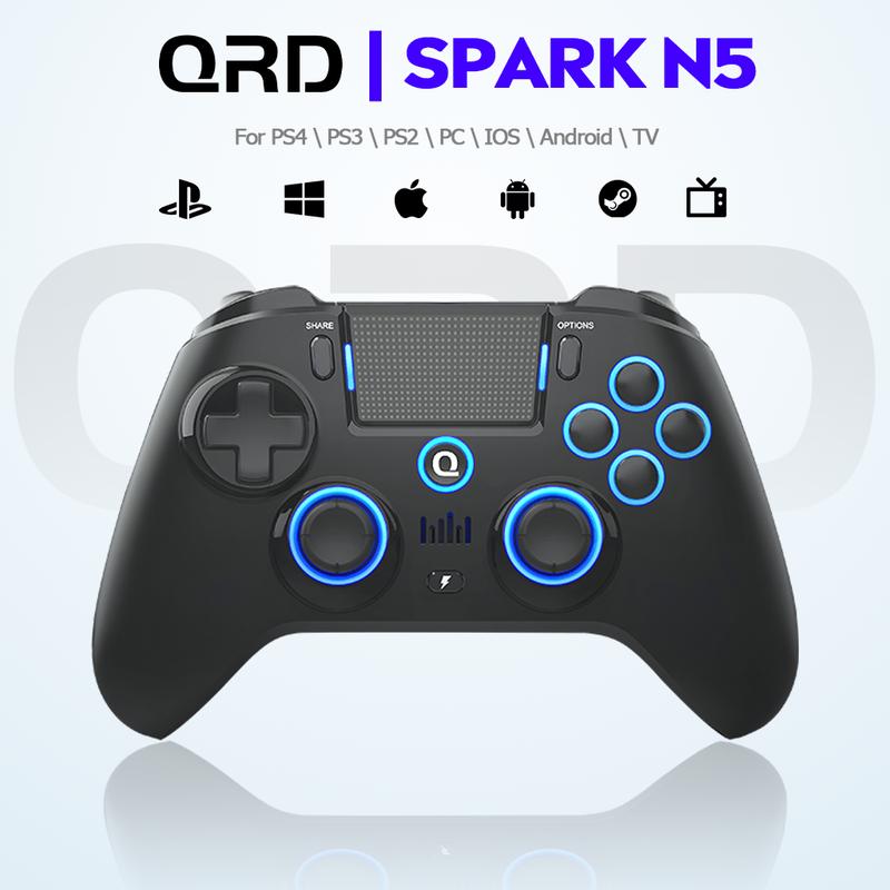 [QRD Spark N5]PS4-PS5 Wireless Controller with Hall Effect 9-Color ...