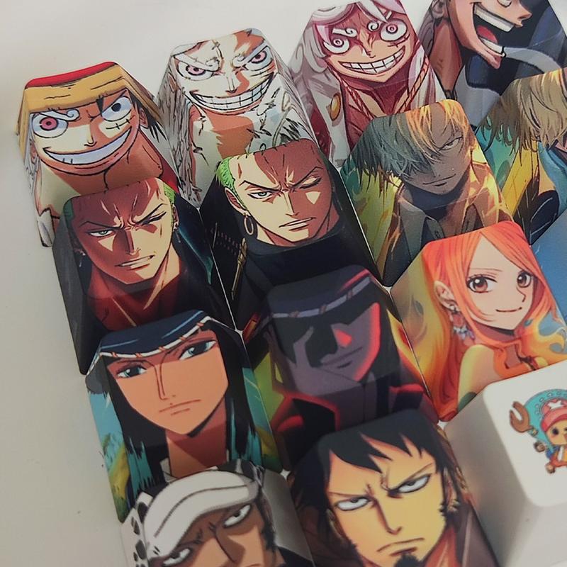 4pcs One Piece Keycaps Cherry R4 PBT Dye Sublimation Keycap Dragonball ...