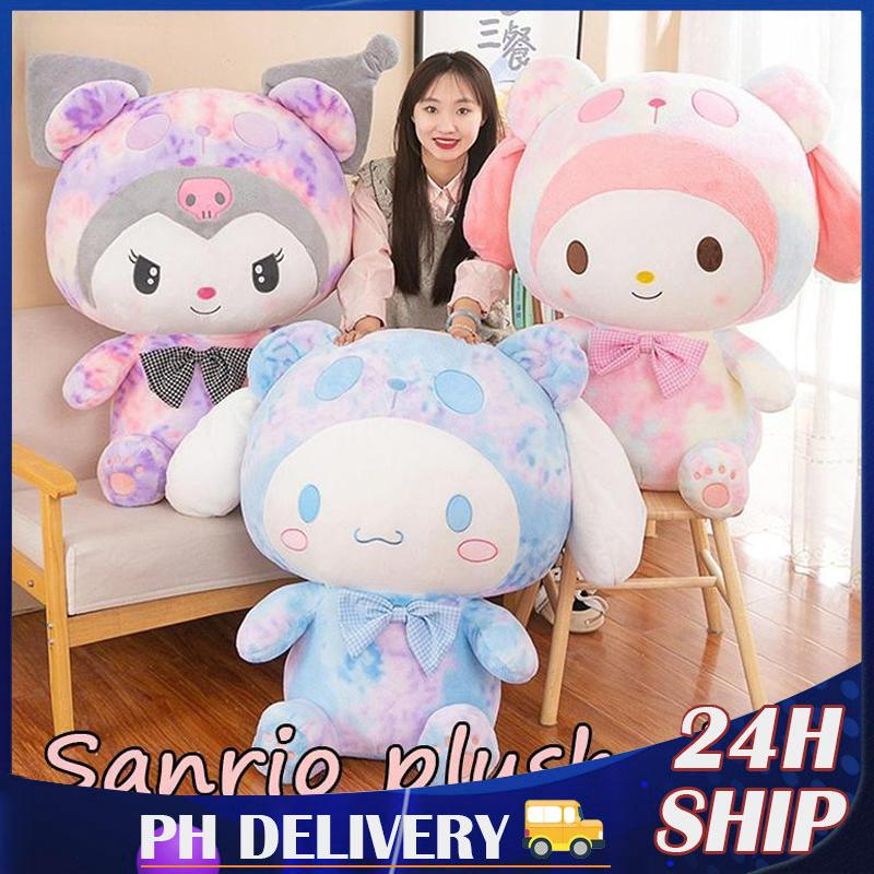 Cartoon Kuromi Cute Plush Toy Melody Rag Doll Colorful Tie-Dye - TikTok ...