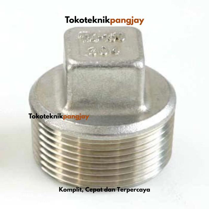 Jual 2" Plug galvanis - Dop drat luar ( 2 inch ) tutup pipa screw ulir ...