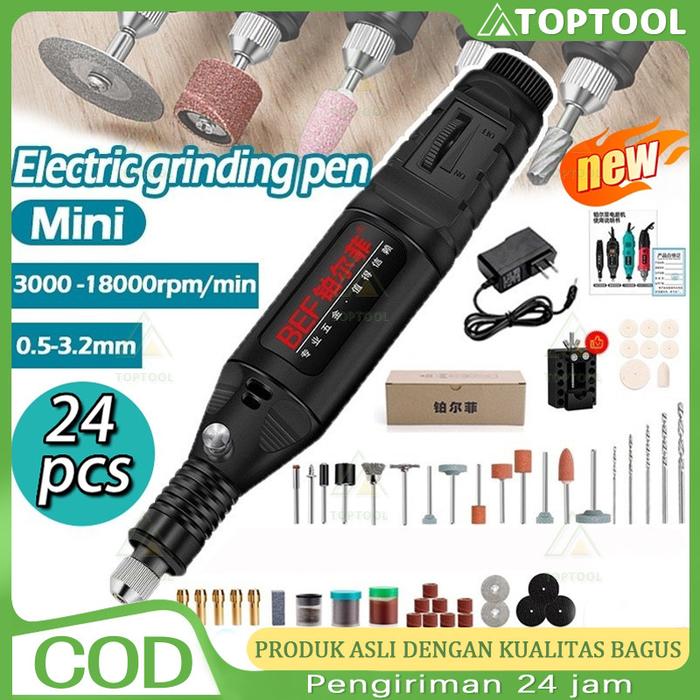 Promo Top Tool Bor Mini 12V DC 15000 RPM Mini Drill Electric Engraver ...
