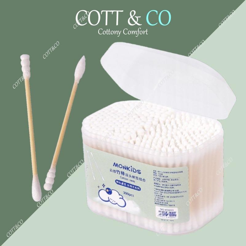 300 round pointed spiral head boxed cotton swabs for makeup removal ...
