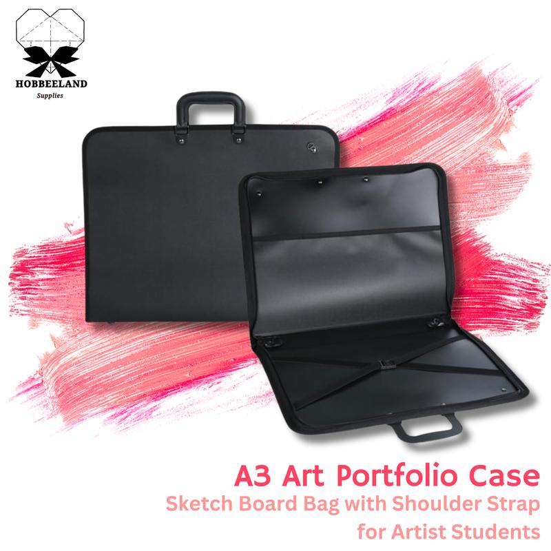 A3 Art Portfolio Case | A3 Carry Case with shoulder Strap | Artist ...