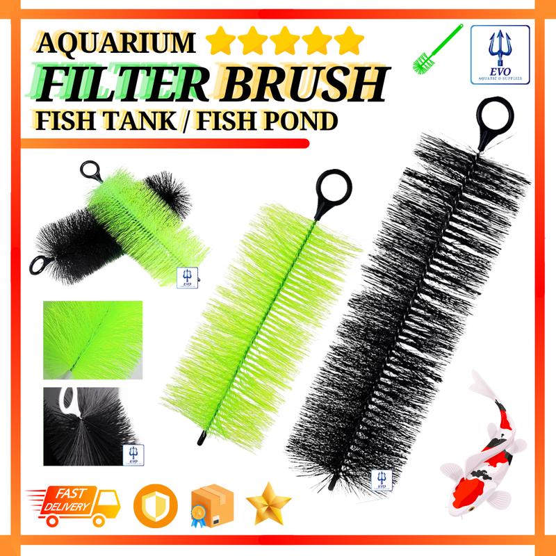 Aquarium Filter Brush for Fish Pond Tank Stainless Steel Brush for KOI ...