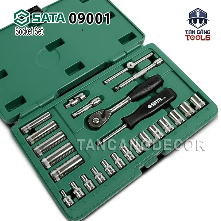 Bộ Tuýp Cần Siết Tự Động 1/4 Inches 25 Chi Tiết Sata 09001 - TikTok ...