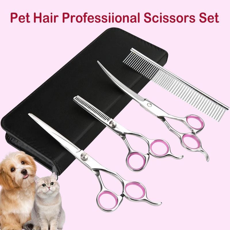5Pcs/set Pet Scissors Pet Grooming Scissors Set for Dogs Cat - TikTok ...