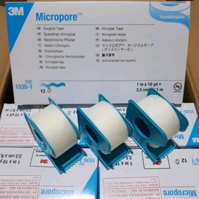 plaster 3M plasterin roll micropore 3m 1 inc - Shop | Tokopedia