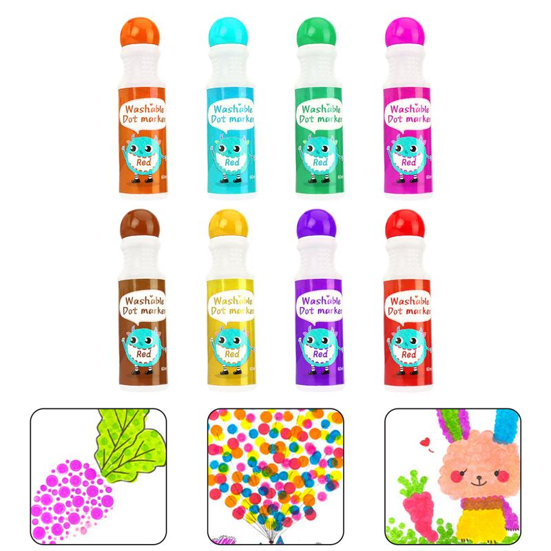 [CY] Toddler Art Supplies Washable Markers Colorful Dot Markers ...