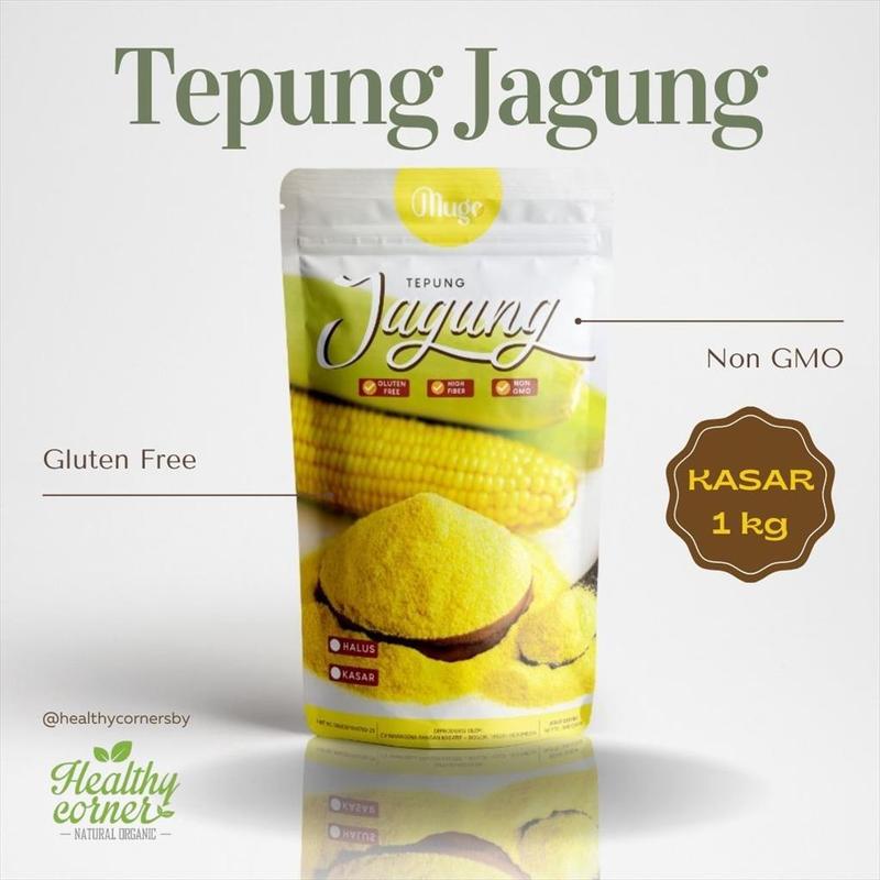 Mugo - Tepung Jagung Kasar 1KG Polenta Corn Meal Gluten Free - Shop ...