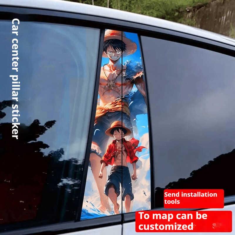 Pelekat Bumper Tiang Tengah, Reka Bentuk One Piece, Menampilkan Luffy ...