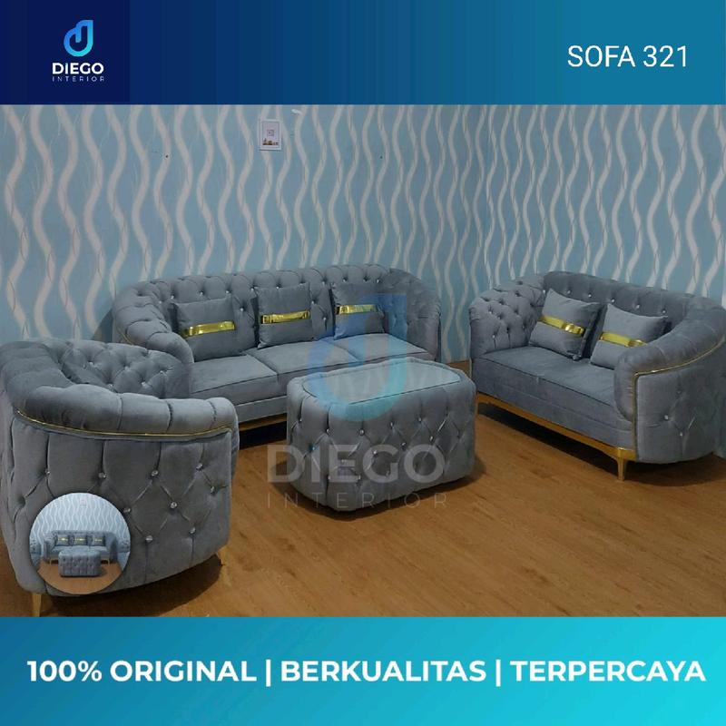Sofa Sultan Aloha 321 + meja Sofa Minimalis - Shop | Tokopedia