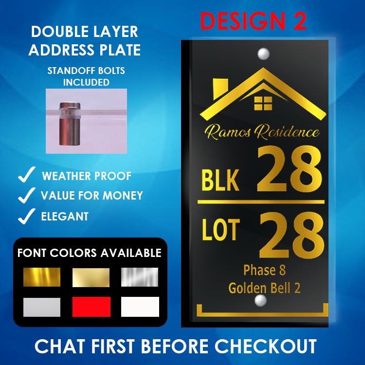 DOUBLE PLATE 2 LAYER SIGNAGE WITH STANDOFF BOLTS 10X5 INCHES - TikTok ...