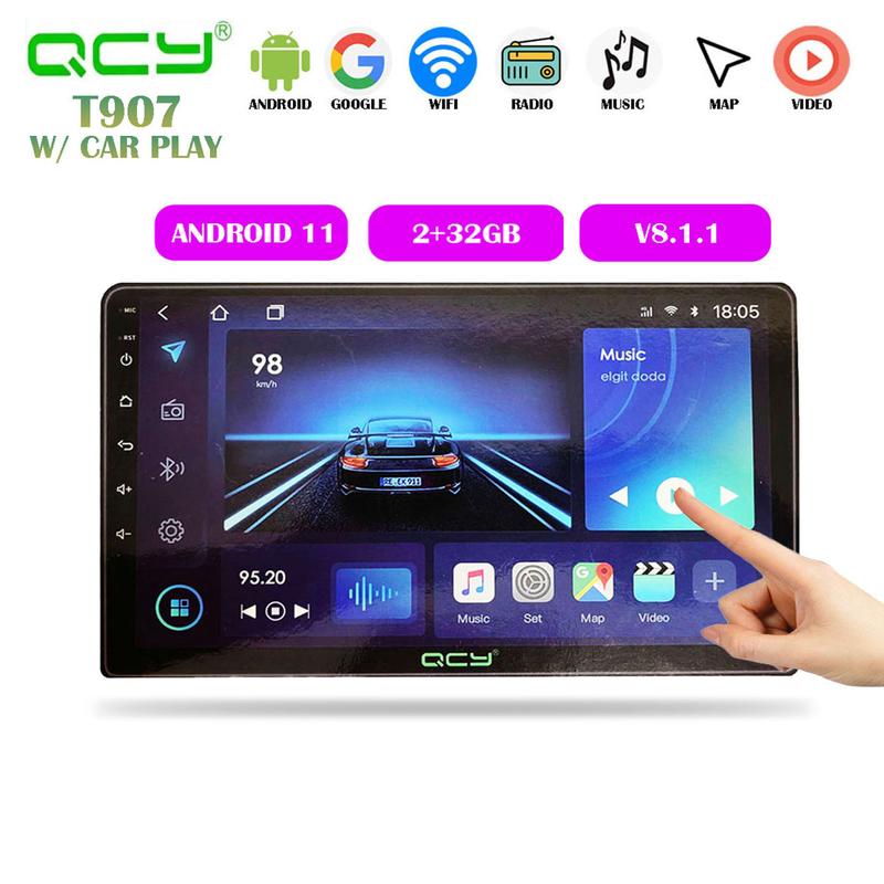 QCY T907 9 INCH Head Unit 2+32gb Android 11 HD Vehicle Multimedia ...
