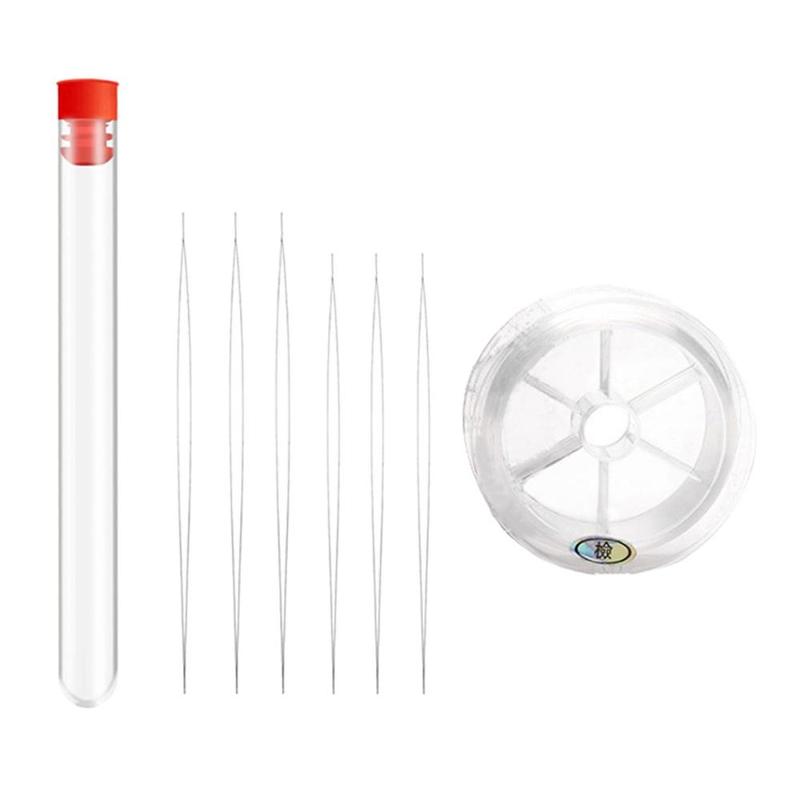 Beading Needles Steel Wire Bracelet Necklace Crafting Bead Threading ...