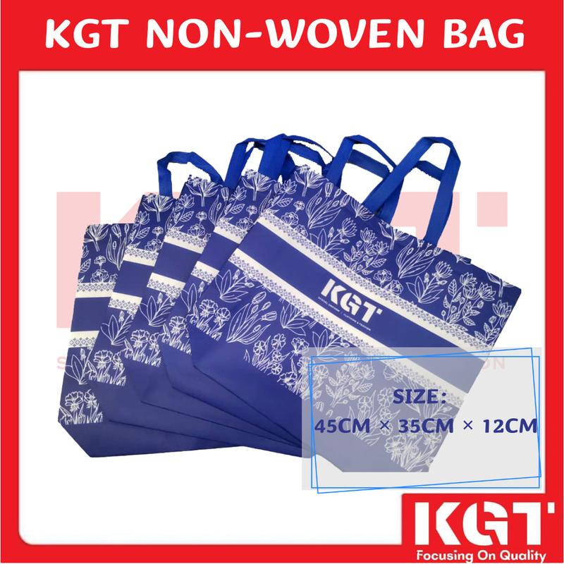 KGT NON-WOVEN BAG BLUE COLOR BEG GUNI KGT WARNA BIRU ANNIVERSARY ...