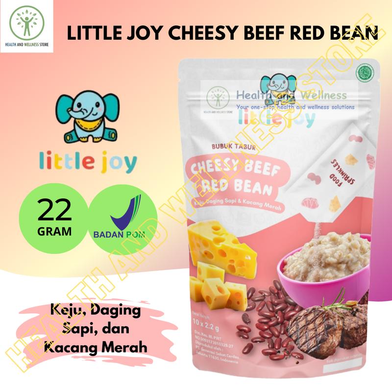 LITTLE JOY CHEESY BEEF RED BEAN 22 GRAM BUBUK TABUR MPASI - Shop | Tokopedia