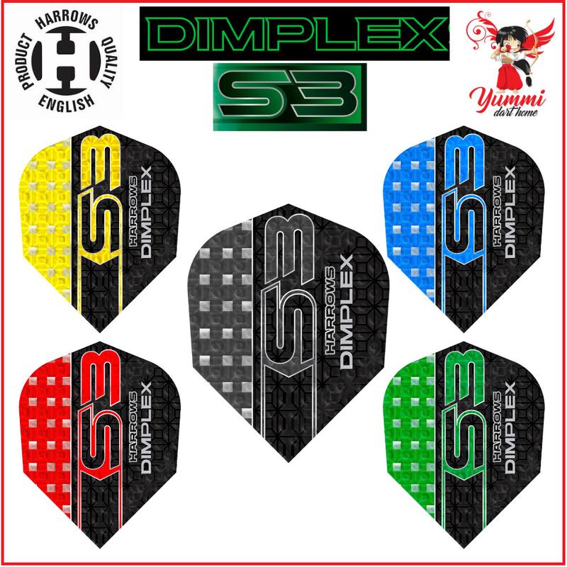 Harrows Darts Flight Dimplex S3 (No6 Small Standard) 5 Colours - TikTok Shop Malaysia