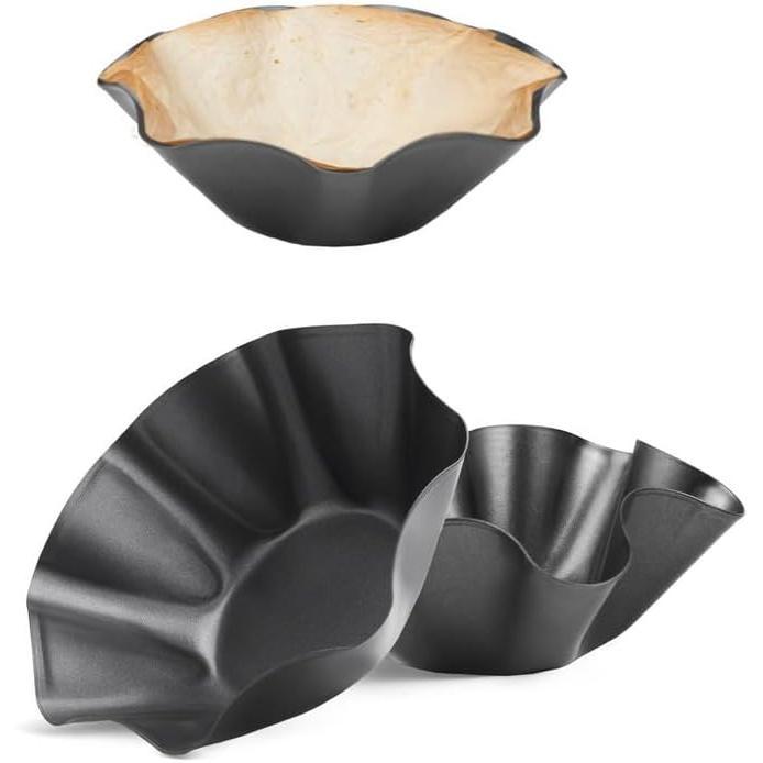 taco bowl shell maker: Large-Nonstick 3-Pack Tortilla Bowl Maker ...