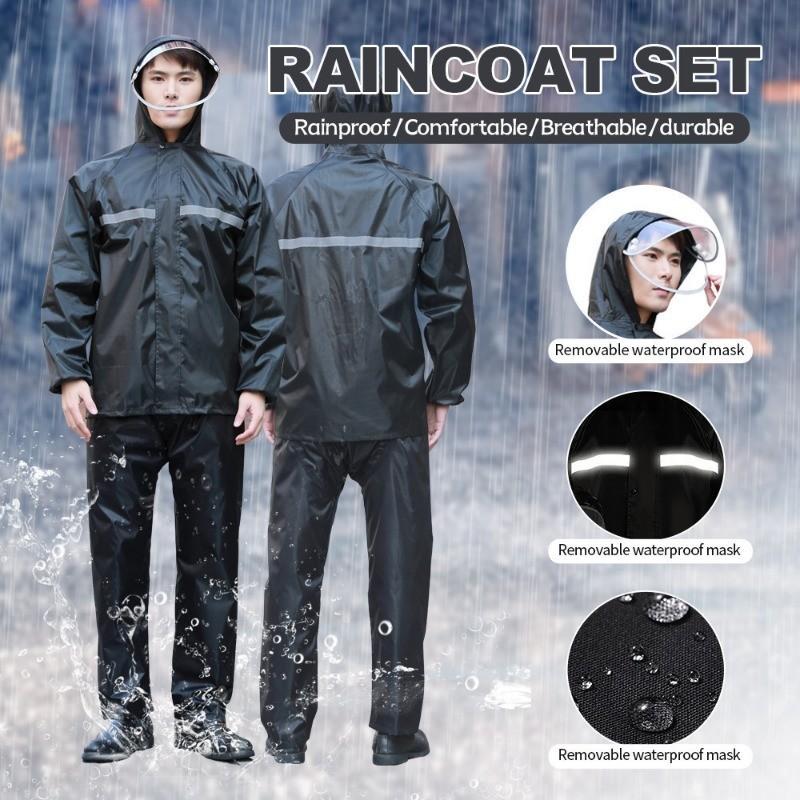 Breathable Waterproof Raincoat Outdoor Rainsuit Thick Jacket - TikTok Shop Philippines