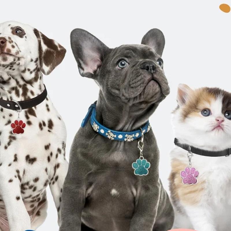 Loket Tag Kucing Anjing, Reka Bentuk Cetakan Kaki Kucing Anjing ...