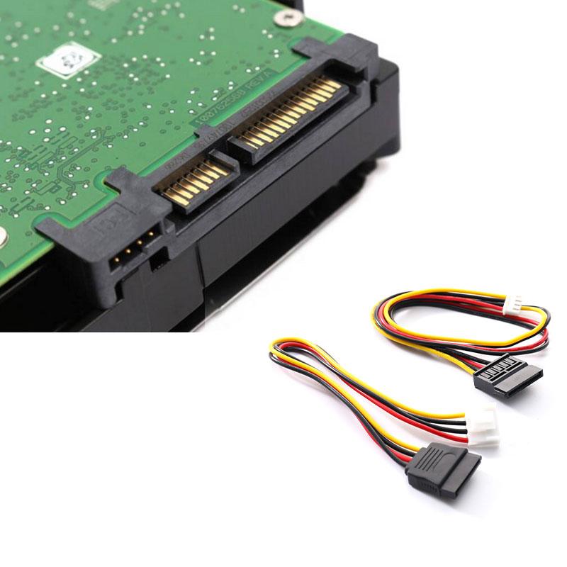 SATA 15 Pin Female To 4 Pin Female FDD Floppy Adapter Hard Drive ...