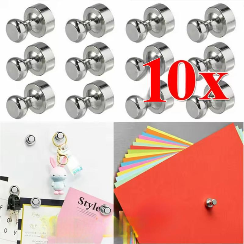 10pcs Box Reusable Thumbtack Hooks Magnetic Photo Note Fixin Tiktok Shop Singapore