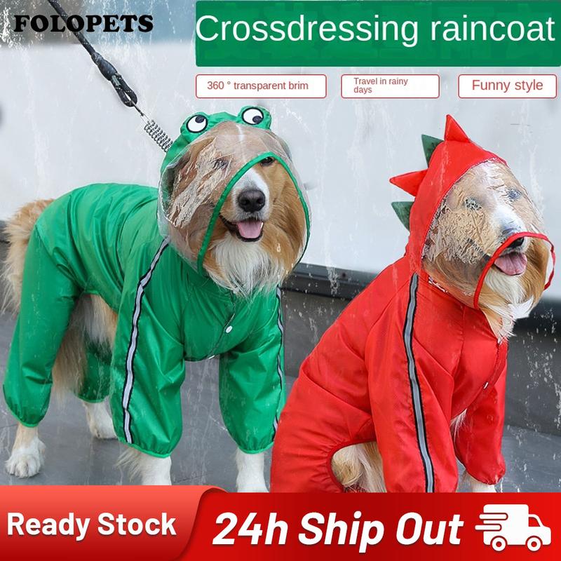 FOLOPETS Dog Waterproof Raincoat Pet Disguise Outdoor Raincoat - TikTok ...