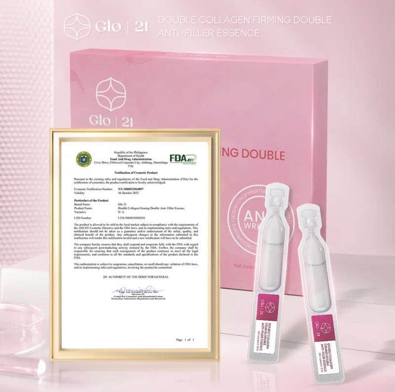 [FDA approved ]GLO21 DOUBLE COLLAGEN FIRMING Serum DOUBLE ANTI-FILLER ...