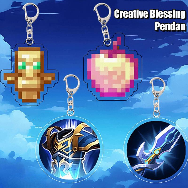 Rantai Kunci Totem Of Undying, Mainan Model Epal Emas, Koleksi - TikTok ...