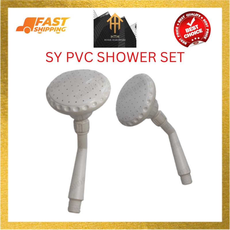 SY PVC Plastic Shower Rose Head With Arm Set Kepala Air Huja - TikTok ...
