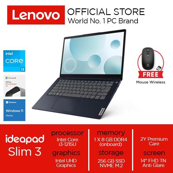 Lenovo IdeaPad Slim3i 14IAU7 Core i3-1215U 8GB 256SSD Win11 OHS - Shop ...