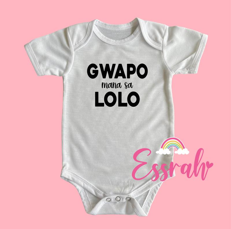 Gwapo mana sa lolo ( statement onesie ) - TikTok Shop Philippines