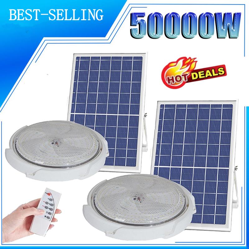 Solar Light Indoor Led Lights 3 Color Solar Ceiling light with - TikTok ...