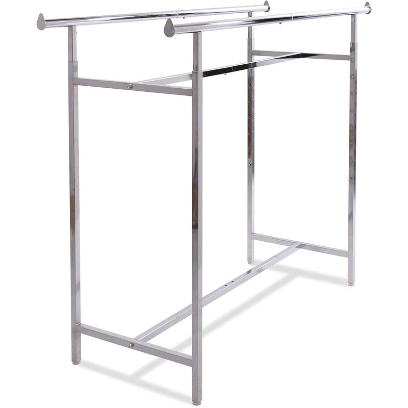 Econoco - Adjustable Double Bar Rectangular Hangrail Rack in - TikTok Shop
