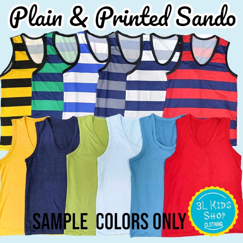 Plain, Printed & Character Sando for Boys 8-12 yrs old Bundle - TikTok ...