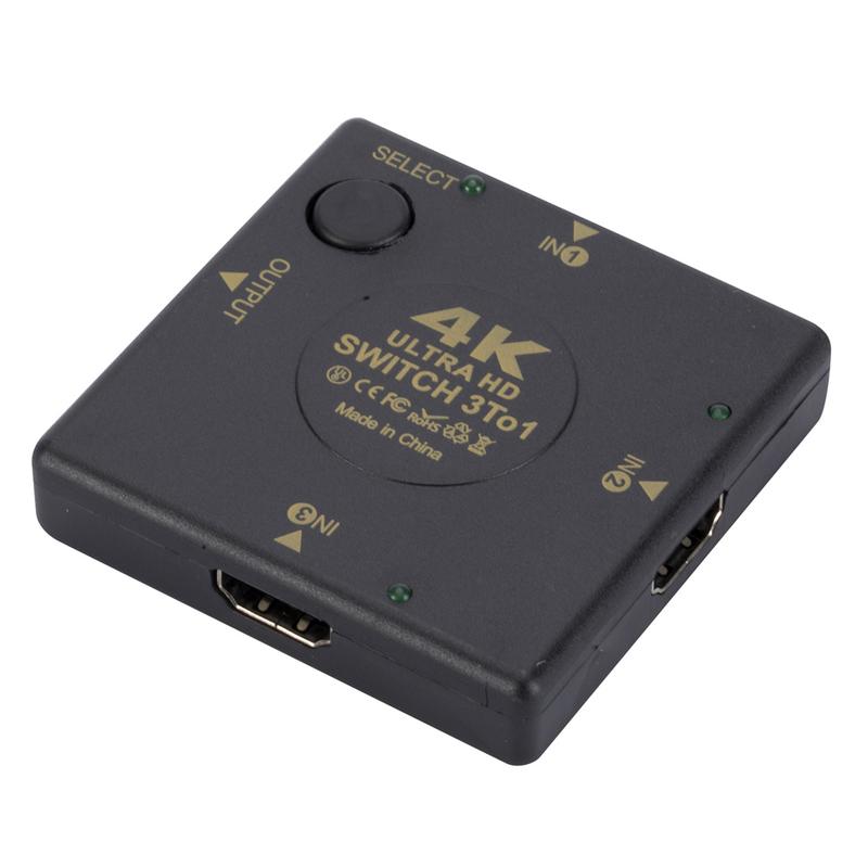 Grwibeou 3 Port HDMI Switch 3 input 1 Output Female to Femal - TikTok ...