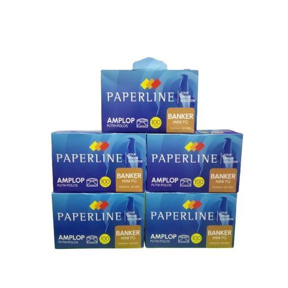 1 Bal ( 5 pack ) Amplop Banker Mini Paperline Putih Polos - Shop ...